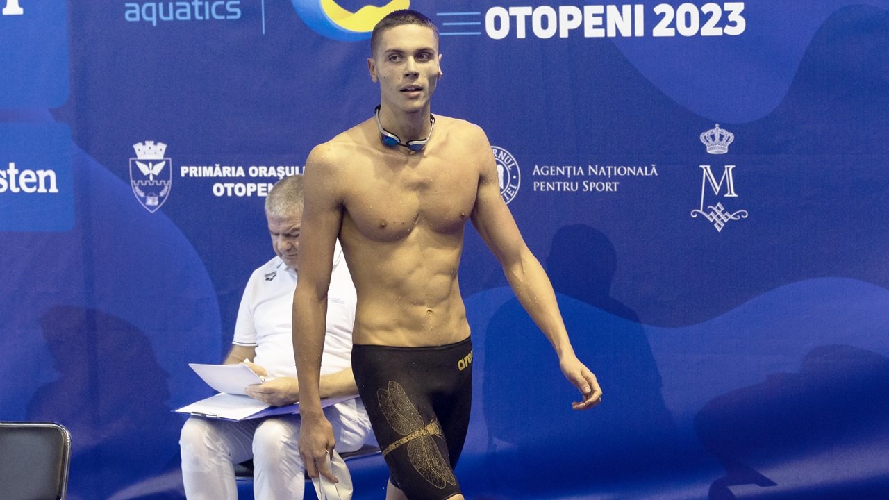 David Popovici s-a calificat în semifinalele probei de 100m liber, de la Campionatele Europene ...