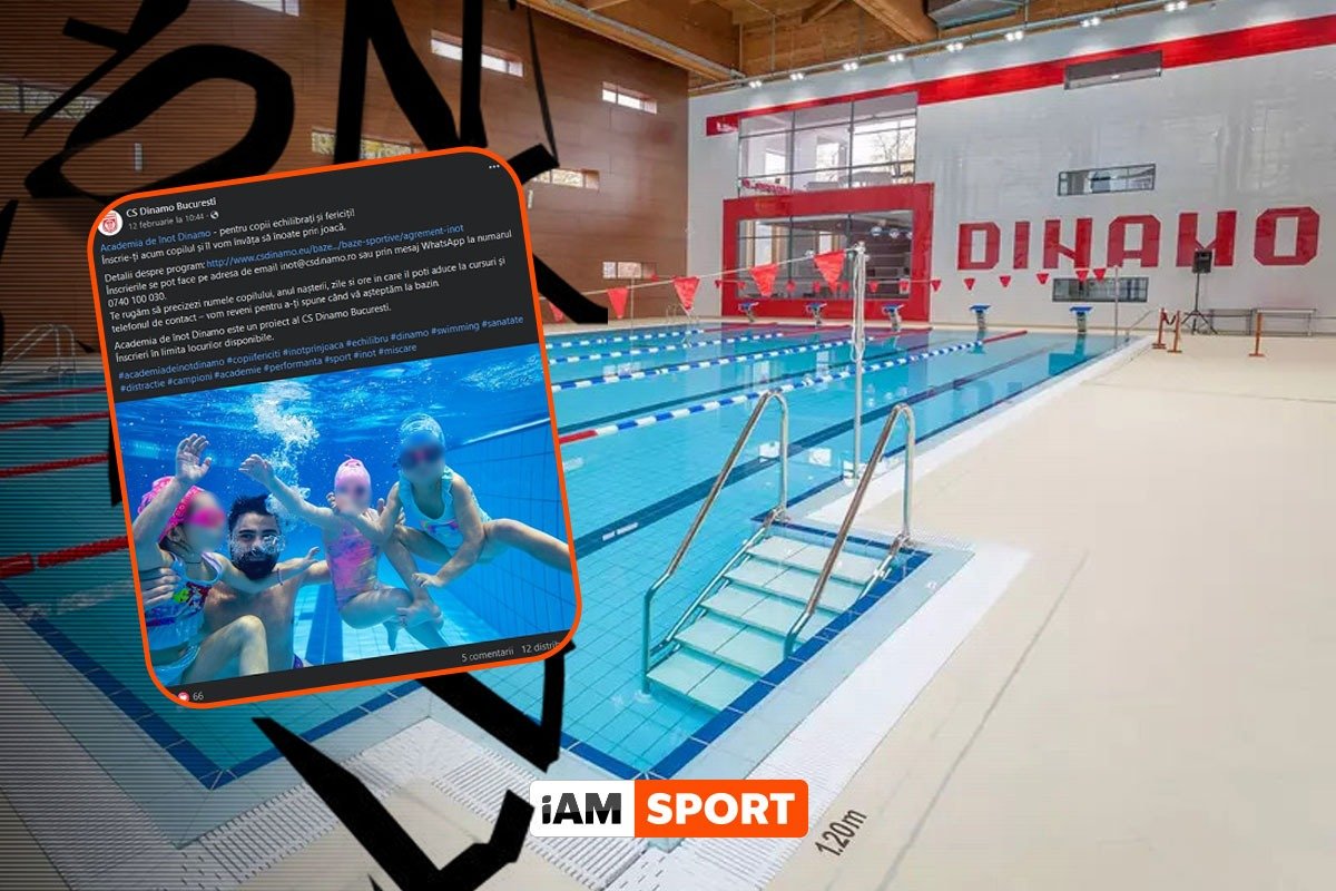 Ce a putut să scrie CS Dinamo despre Academia de înot, cu două zile ...