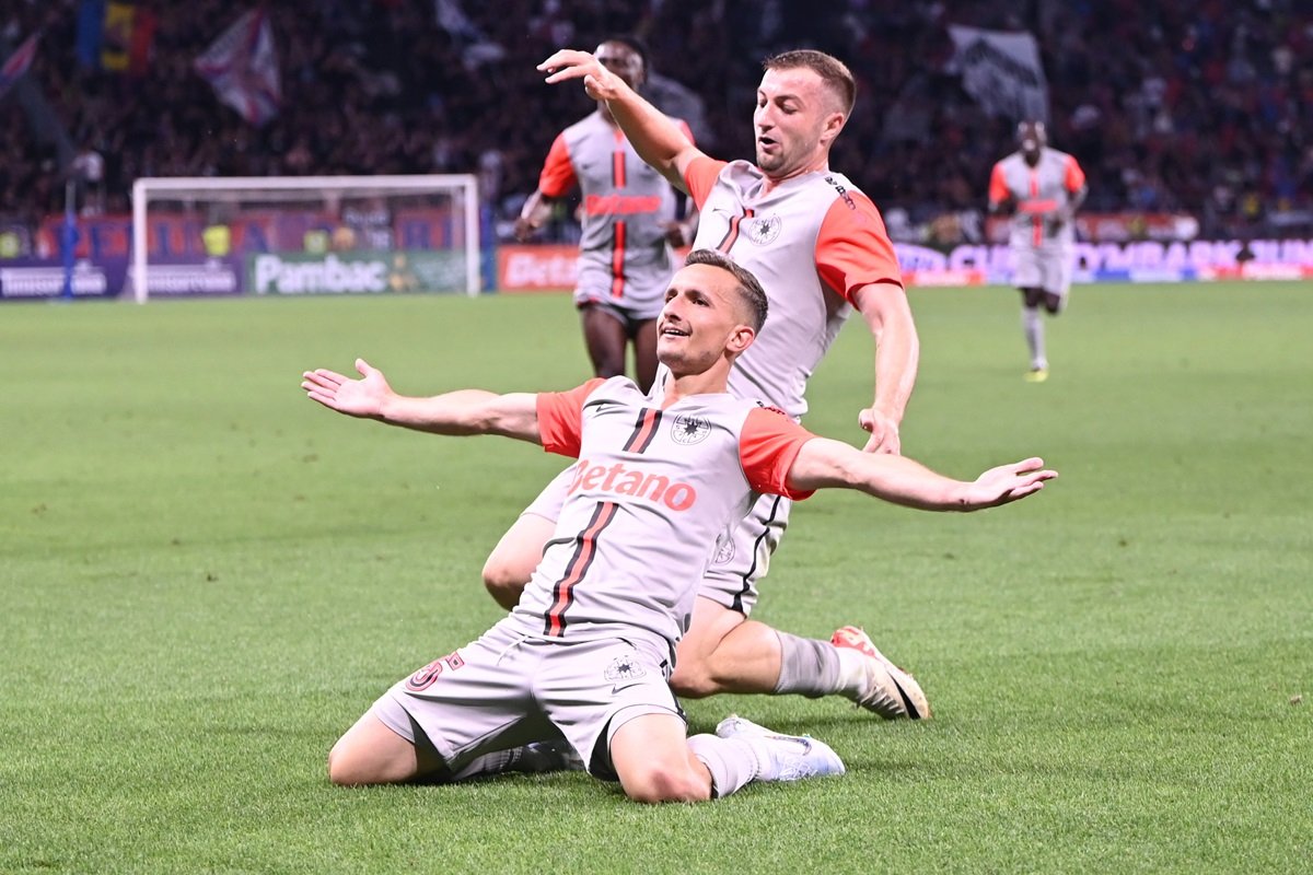 Marius Ștefănescu a înscris la debutul pentru FCSB, din pasa lui Daniel ...